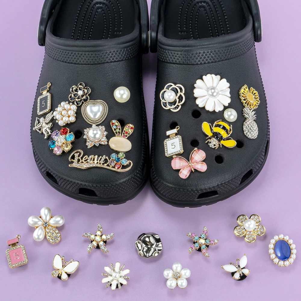1PCS Metal Shoe Charms Luxury Perfume Shoe Decoration Pin for Clog ...