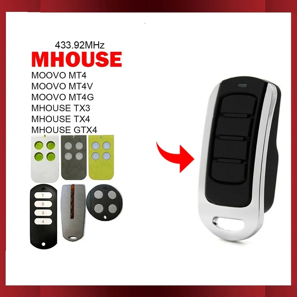 MHOUSE TX3 TX4 GTX4 MOOVO MT4 MT4V MT4G Gate Opener Remote Control ...