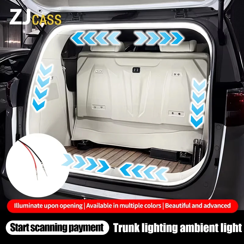12V Car Rear Trunk Brighten LED Strip Modified Lighting for Waterproof ...