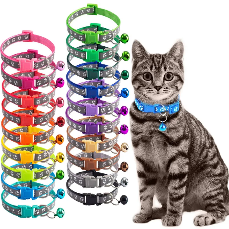 Personalized-Cat-Collar-With-Bell-Safety-Breakaway-Collar-For-Cats-Cute ...