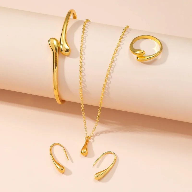 Classic-Necklaces-Jewelry-Set-para-Mulheres-Brincos-Pulseira-Colar-Acess-rios-Anivers-rio ...