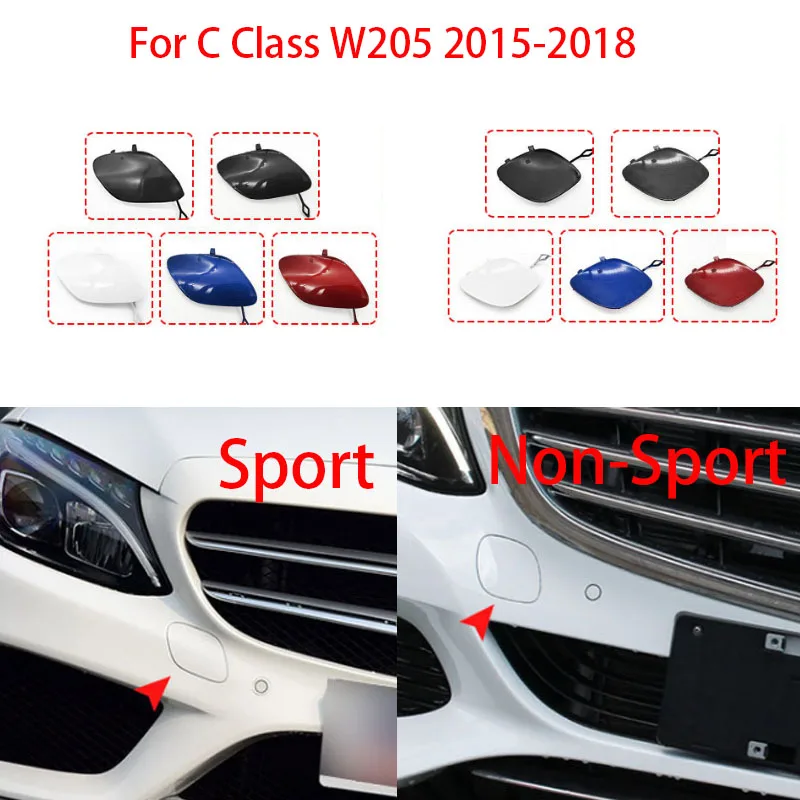 For Mercedes-Benz C- Class W205 front bumper trailer cover front bumper ...