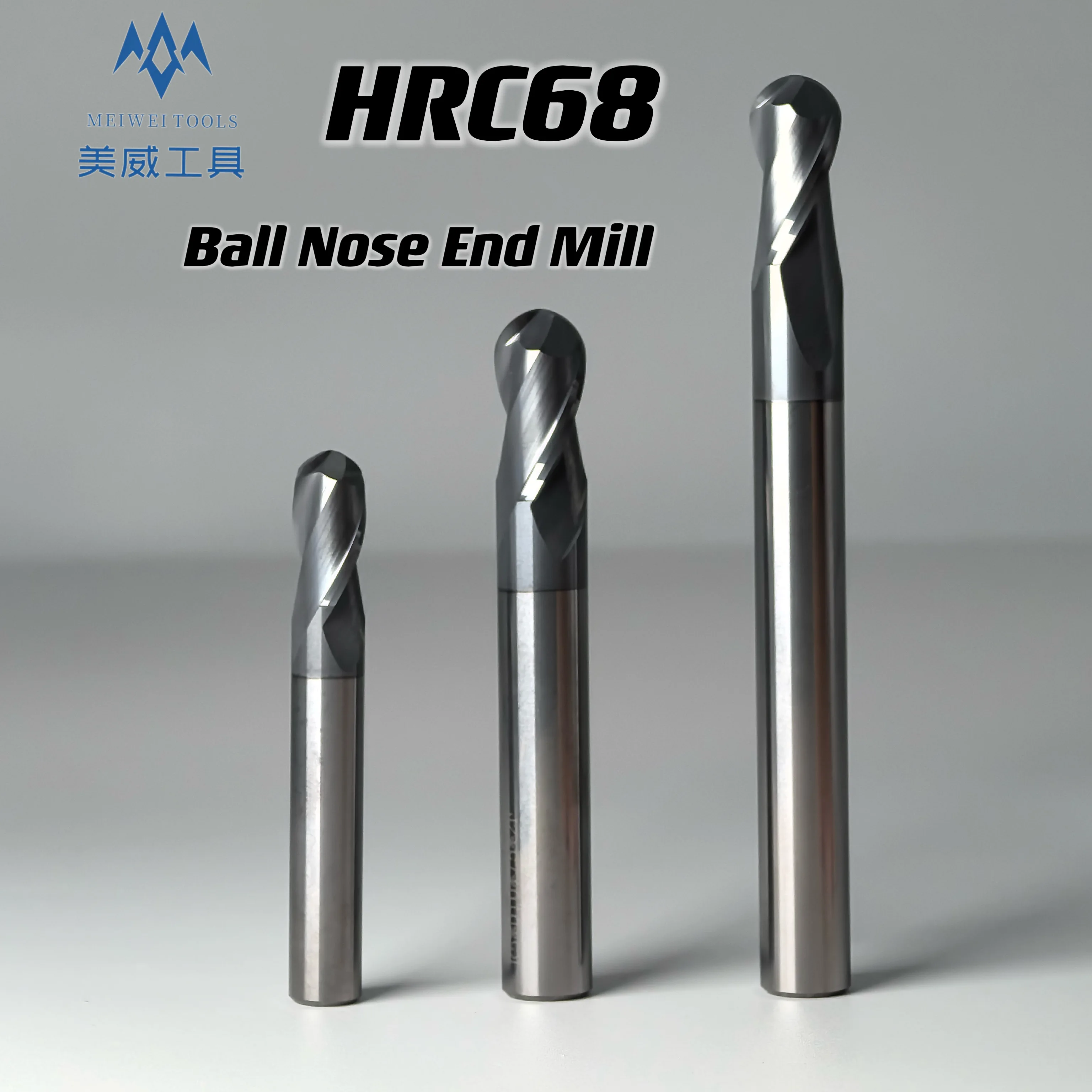 HRC68-Ball-Nose-End-Mill-Hard-Hardness-Tungsten-Solid-Carbide-Milling ...