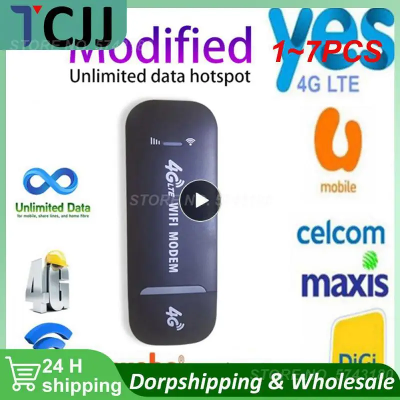 1-7PCS-LTE-Wireless-USB-Dongle-Mobile-Broadband-150Mbps-Modem-Stick-Sim ...