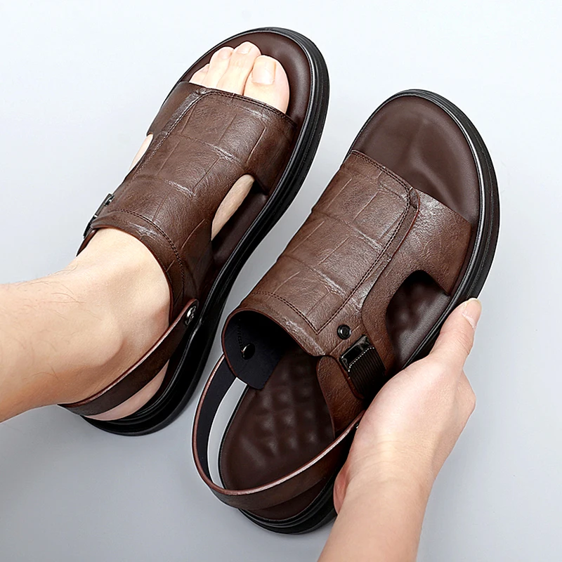 Genuine-Leather-Men-Sandals-Male-Summer-Shoes-Outdoor-Casual-Sandals-Cowhide-Beach-Shoes-Two ...