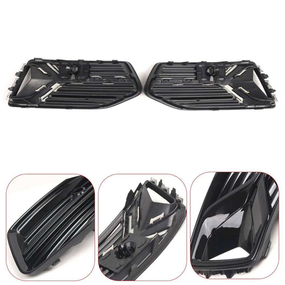 Front Fog Lamp Bumper Grille 4K0807647D 4K0807648D For AUDI A6 C8 Saden ...
