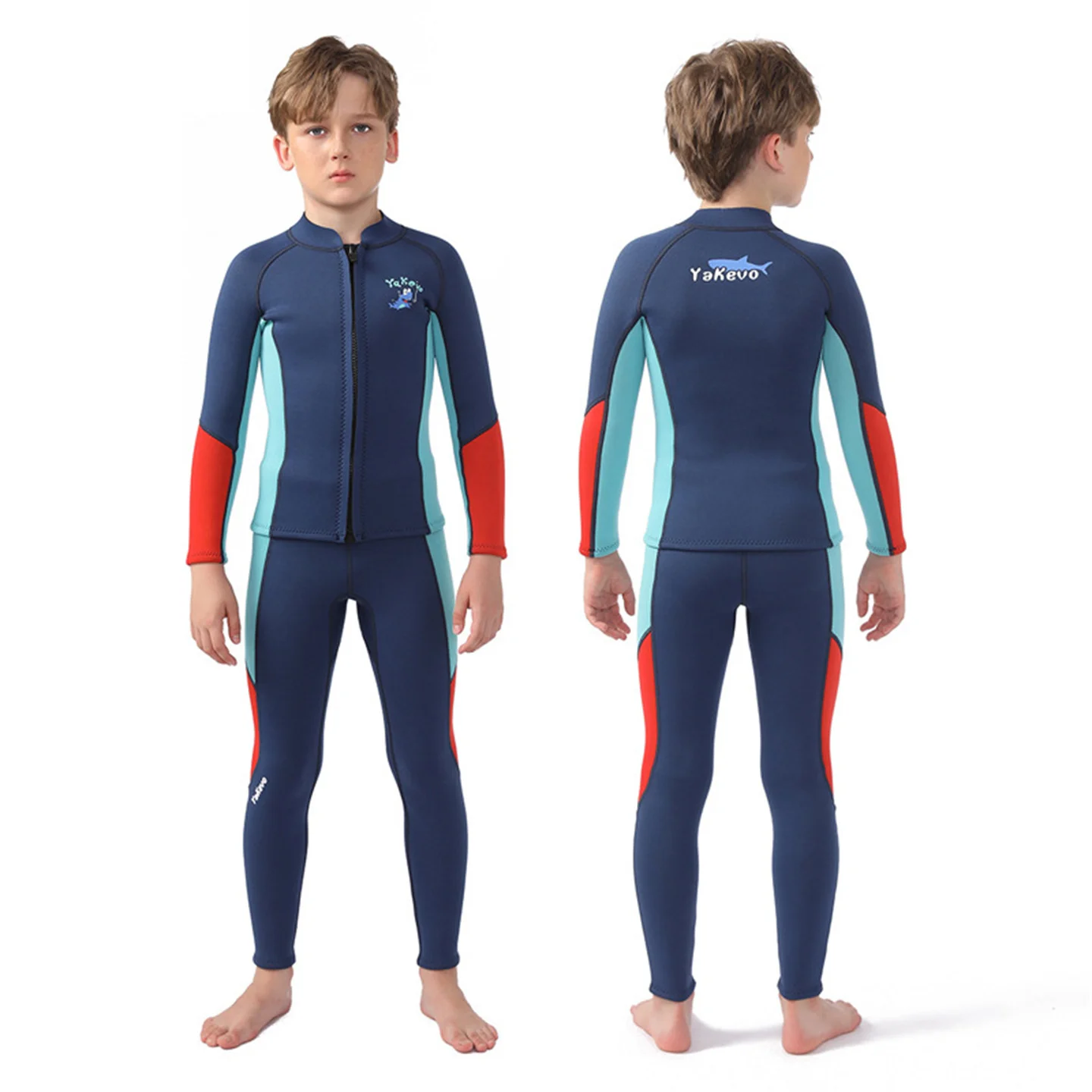 Winter Children's Diving Suit 2.5mm Neoprene 2-pieces Separated Wetsuit ...