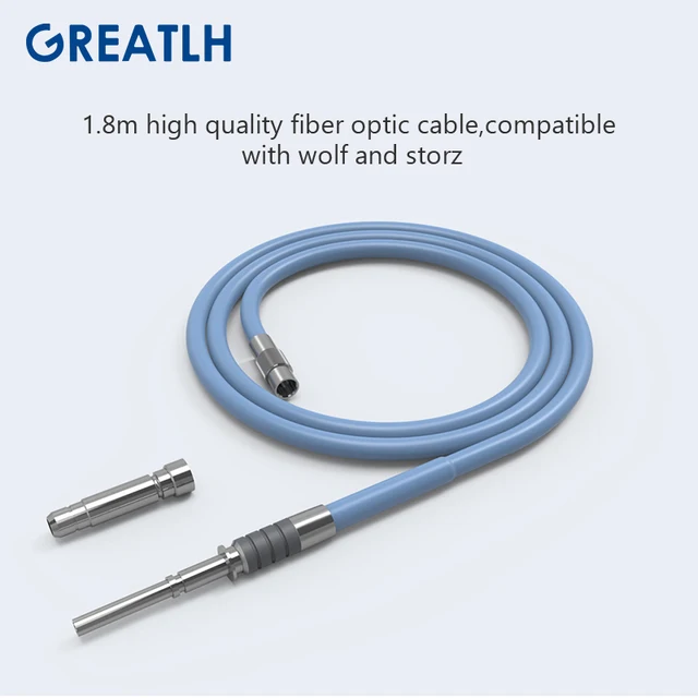 Fuente de luz fría para endoscopia médica, Cable de luz fría ...
