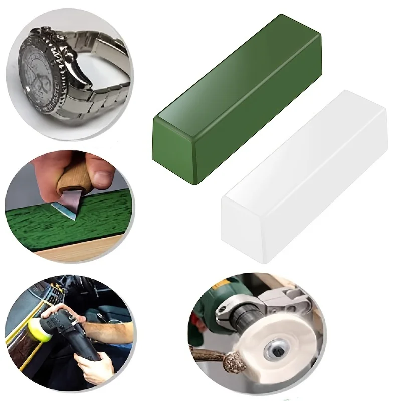 2 PCS Polishing Compound Set- Green White Buffing Compound- Leather ...