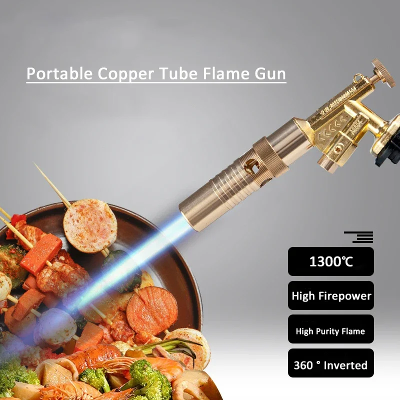 Metal-Flame-Gun-High-Temperature-Welding-Gas-Torch-Butane-Burner ...