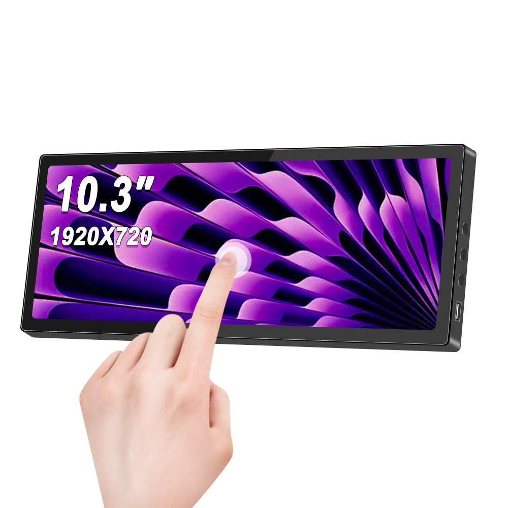 Monitor-de-10-3-pulgadas-pantalla-LCD-de-tira-larga-1920-720-Monitor ...