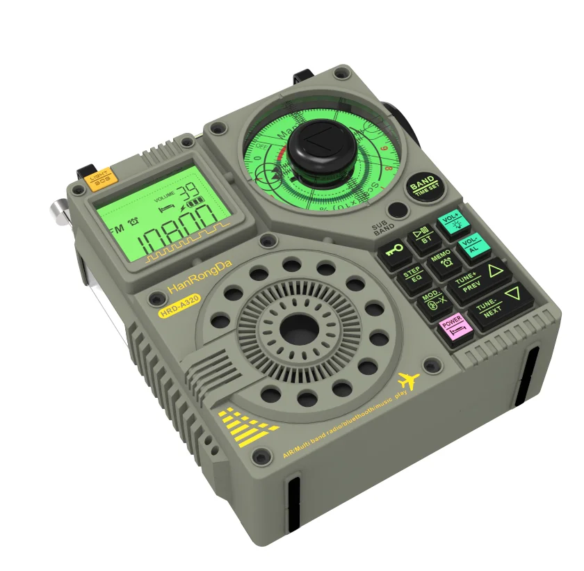 Hrd-a320 Air Fm Mw Sw Vhf Wb Multi-band Radio Portable Bluetooth ...