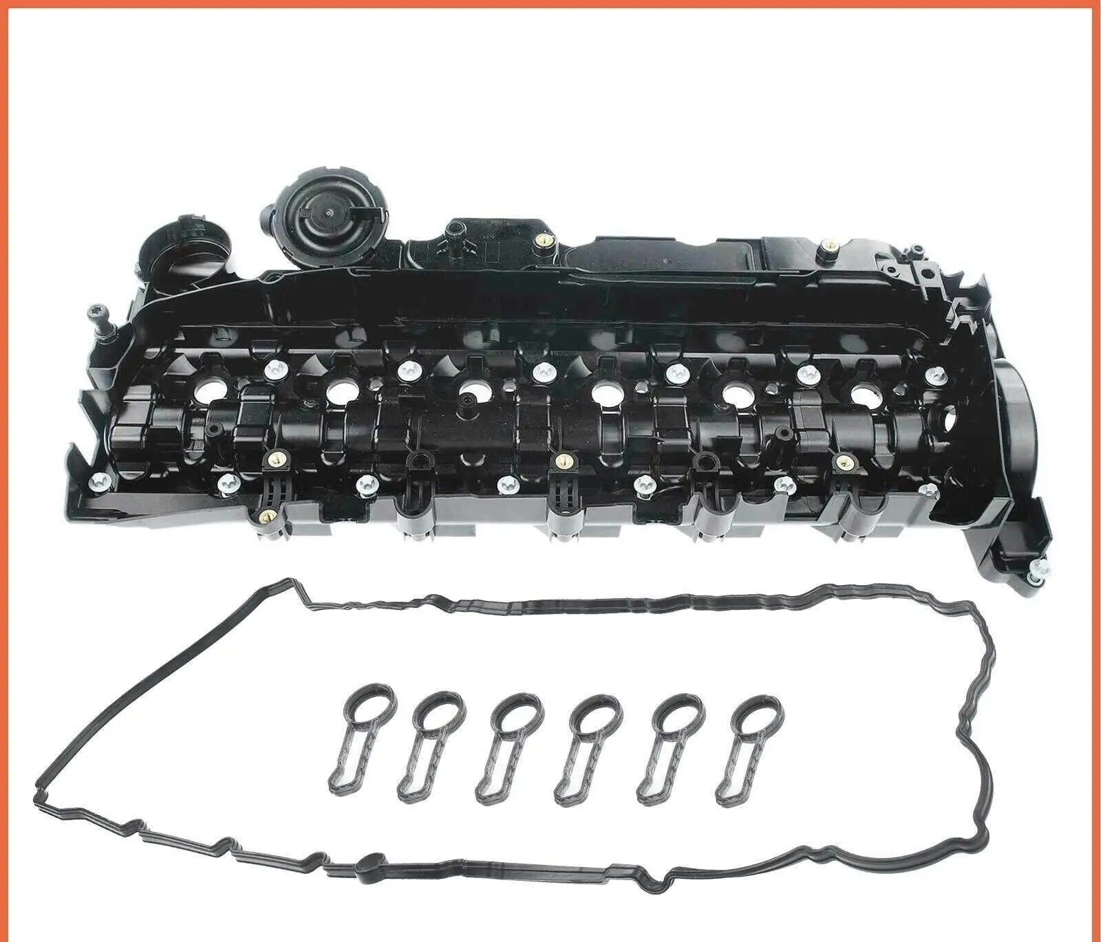 AP03 Engine Cylinder Head Valve Rocker Camshaft Cover for BMW N57 ...