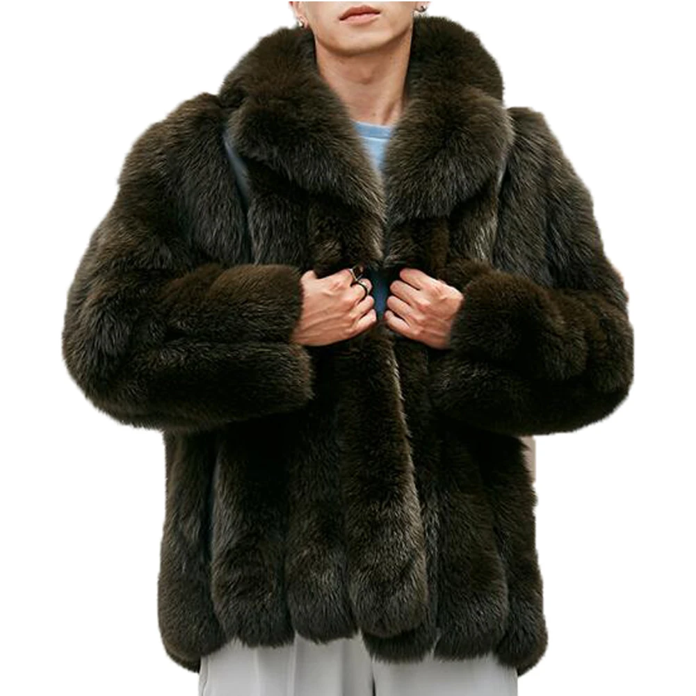 Denny&Dora Winter Thick Warm Natural Real Fox Fur Coat Natural Fur ...