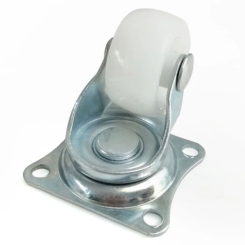 1PC Universal Swivel Casters 1"Furniture Wheel Castor White PP Nylon ...