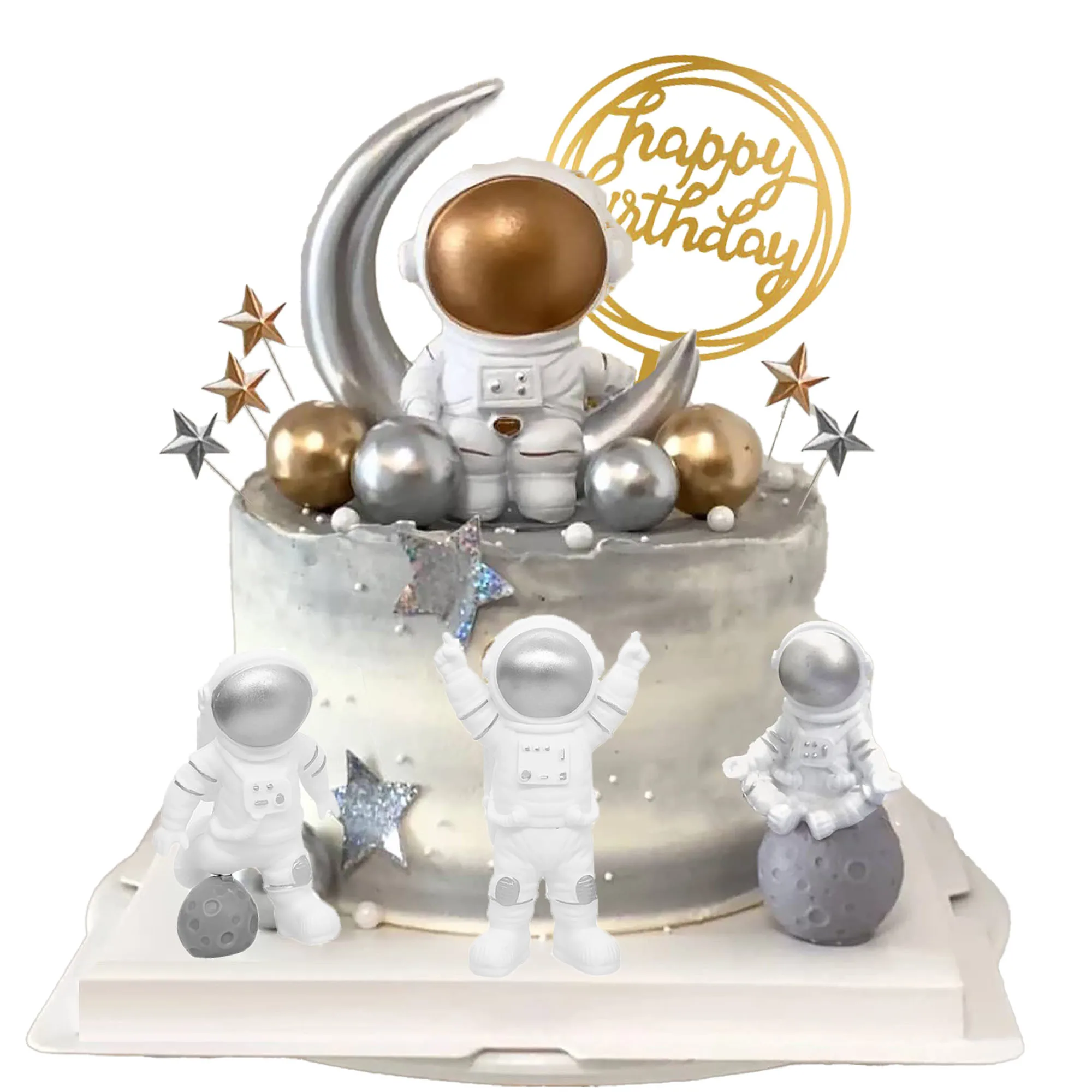 14pcs-Astronaut-Cake-Decoration-Set-Space-Birthday-Party-Decorations ...
