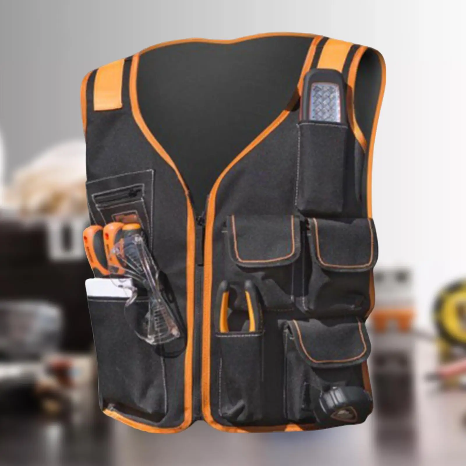 Tool-Vest-Electrician-Work-Vest-for-Men-with-Pockets-construction-site ...