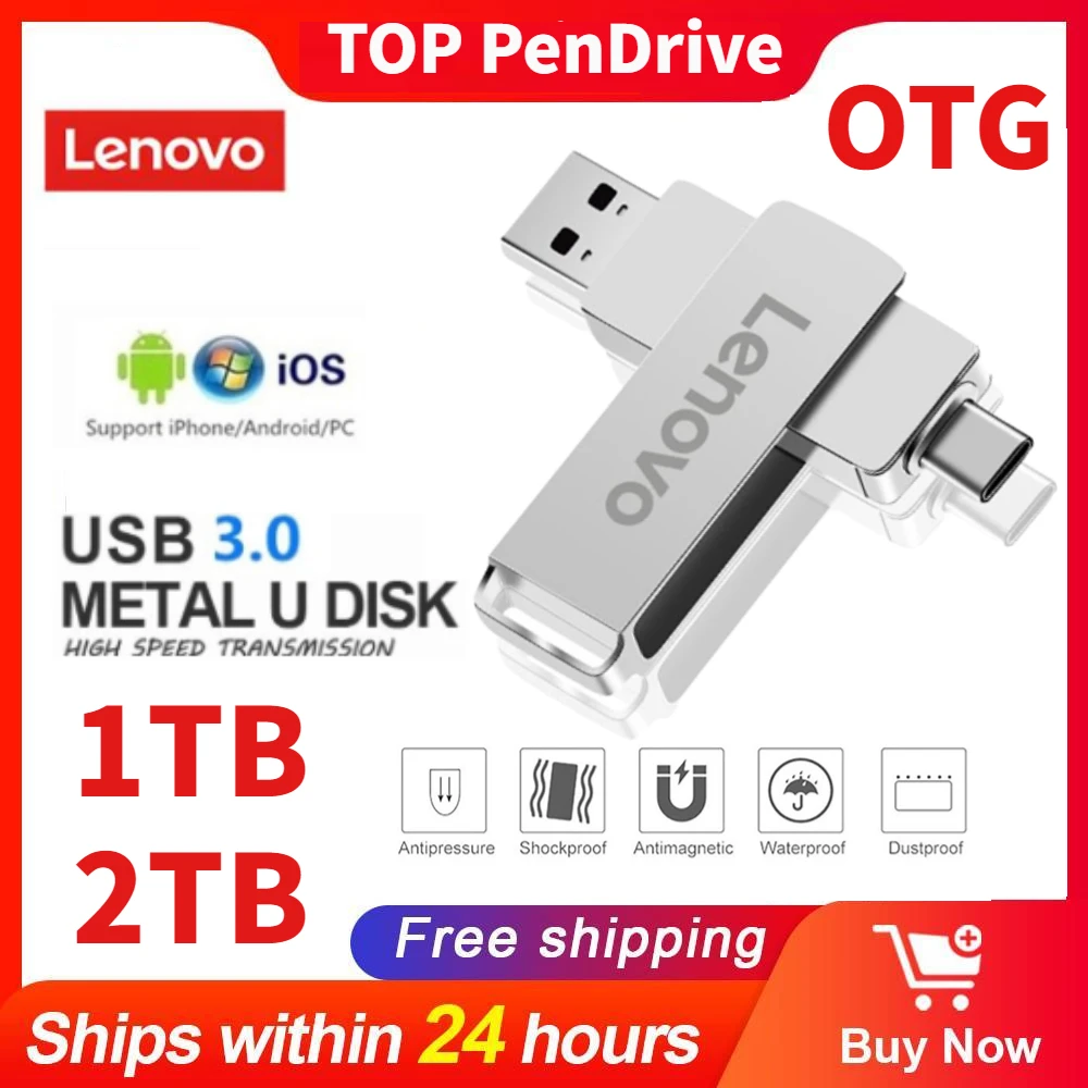 Lenovo-Super-Mini-Metal-USB-Flash-Drive-Tiny-Pendrive-Memory-Stick ...