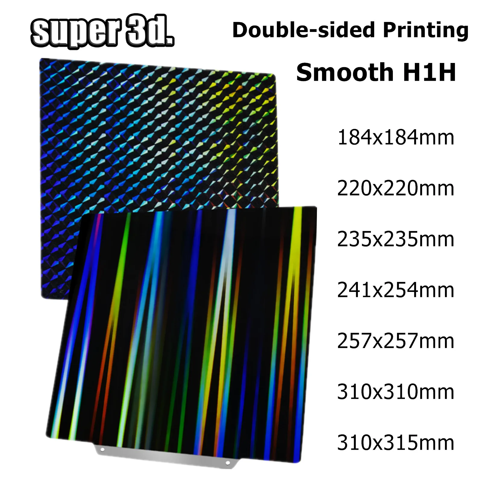 Magnetic-Double-Sided-H1H-Lightbeam-Build-Plate-For-Artillery-X2-Prusa ...