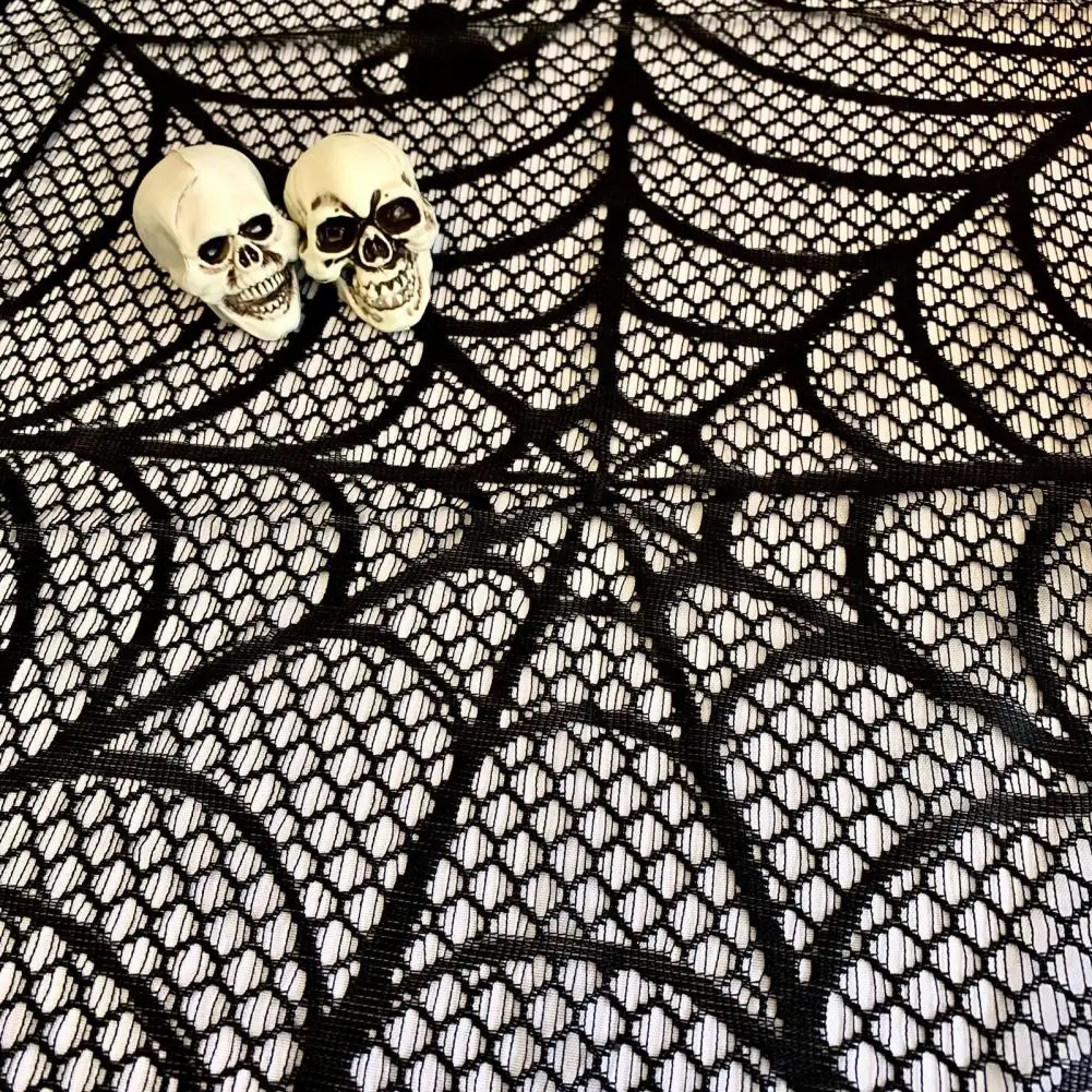 Realistic Halloween Spider Web Lace Tablecloth Create for Home ...