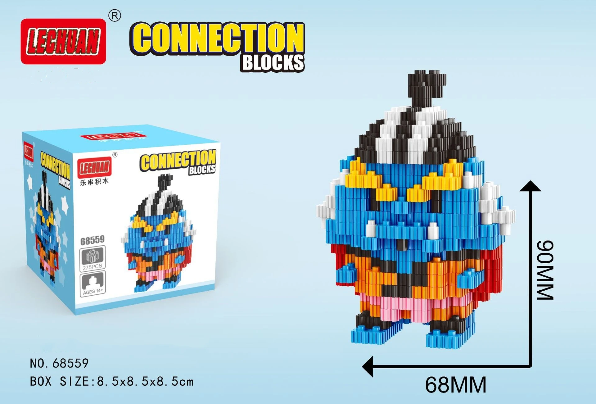 Bloques de construcción de microdiamantes Miniso Luffy Chopper ...