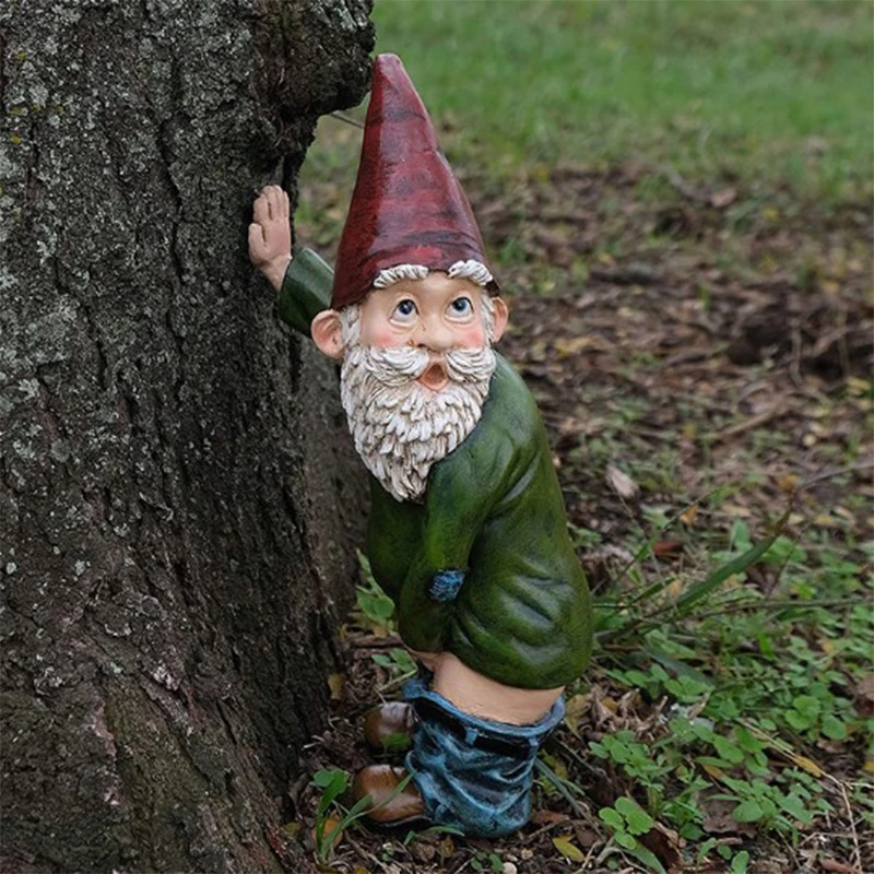 Miniature Statue Garden Dwarfs Elves Ornaments Moss Micro Landscape ...