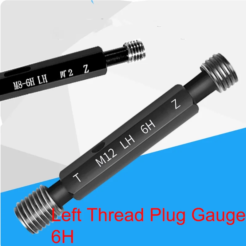 YRFL 1PCS Steel Double End Hex Handle Left Hand Thread Plug Gage Gauge ...
