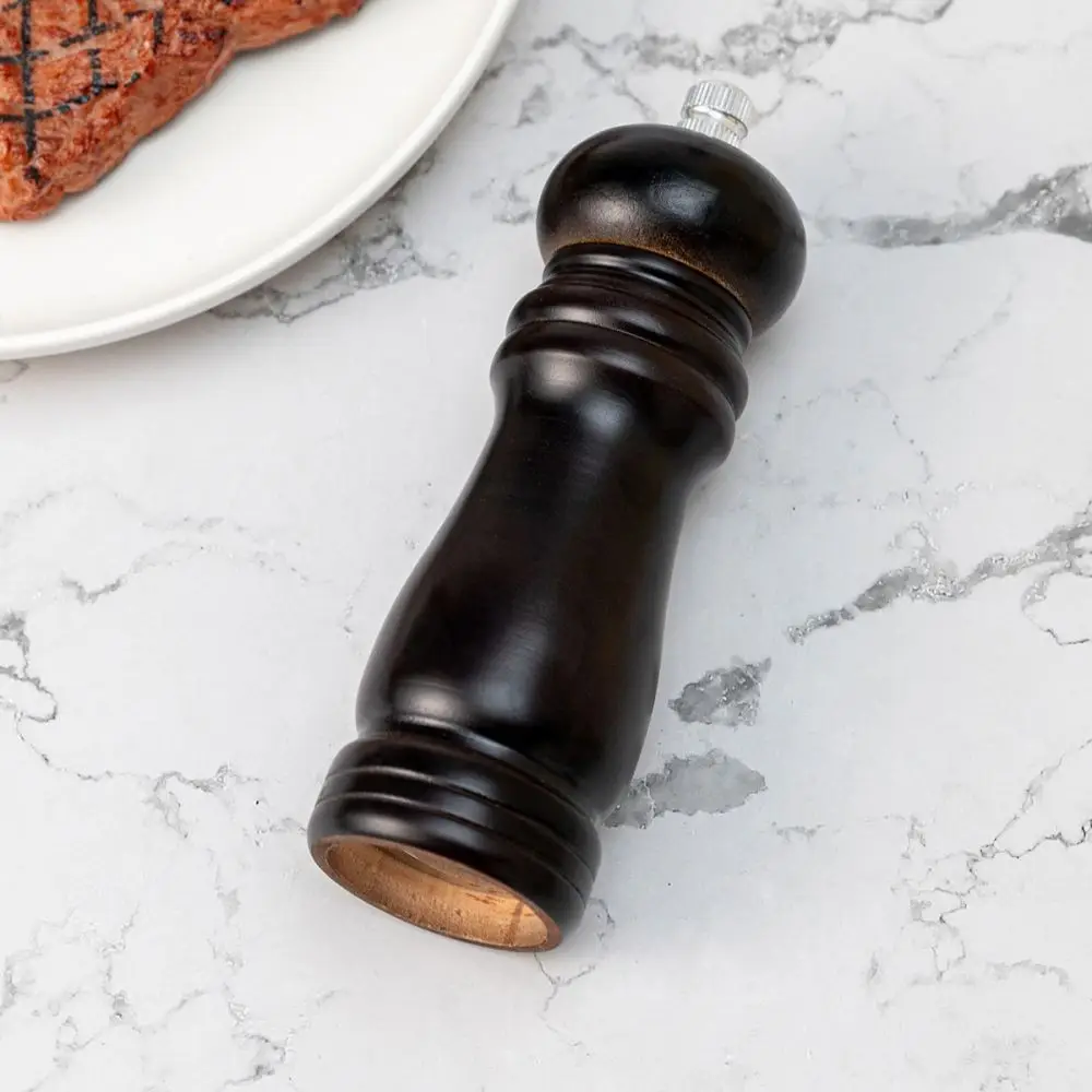 Black-Pepper-Mill-Dutch-Wood-Manual-Pepper-Grinding-Seasoning-Bottle ...