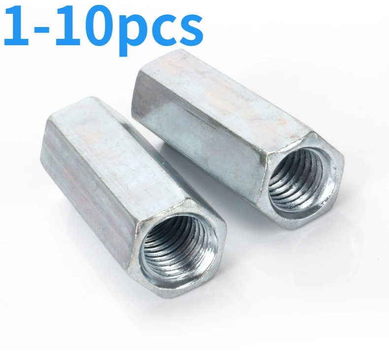 M6 M8 M10 M12 M14 M16 M18 M20 Galvanized Hex Rod Coupling Nuts ...