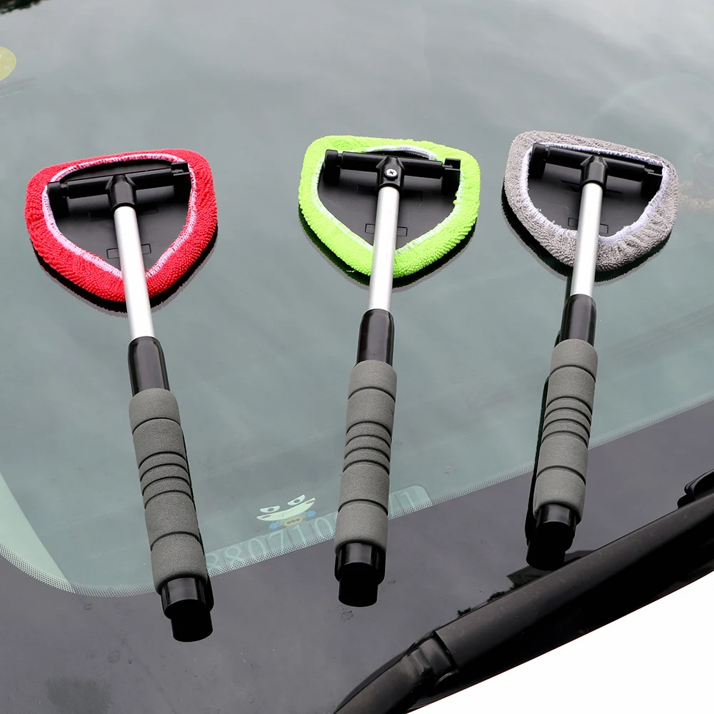 Car Windshield Cleaning Brush Microfiber Telescopic Window Glass ...