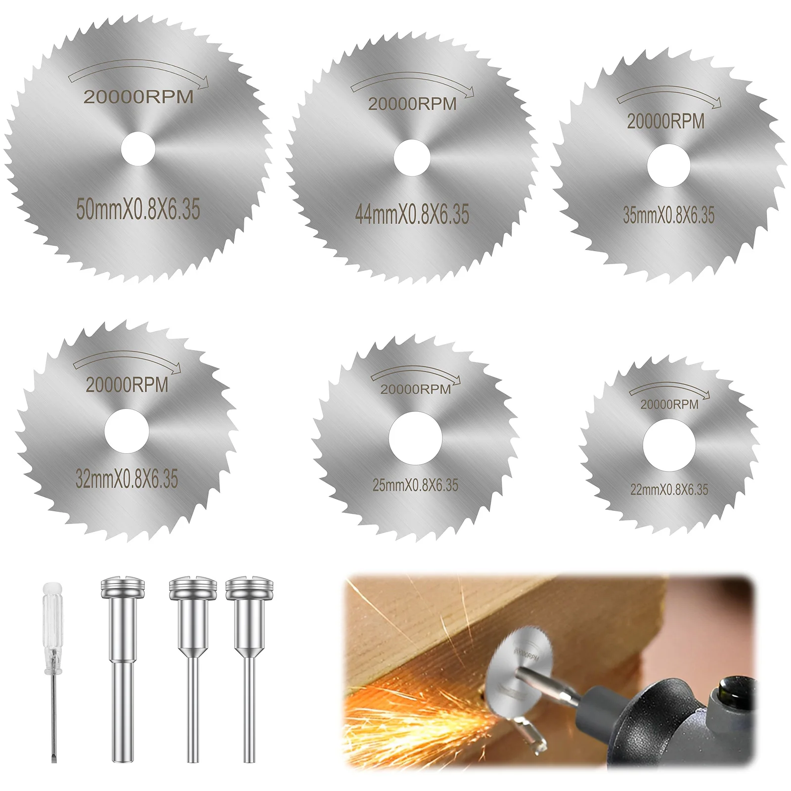 6Pcs-Mini-Drill-Saw-Blade-Set-HSS-Saw-Disc-Wheel-Cutting-Blade-Rotary ...