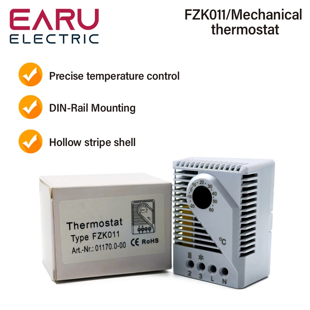Thermostat Hygrostat FZK011 Electrical Box Mechanical Temperature ...