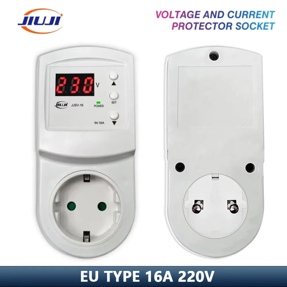 JJSV-16-plug-socket-16A-Electronic-Voltage-Protector-for-Refrigerator ...