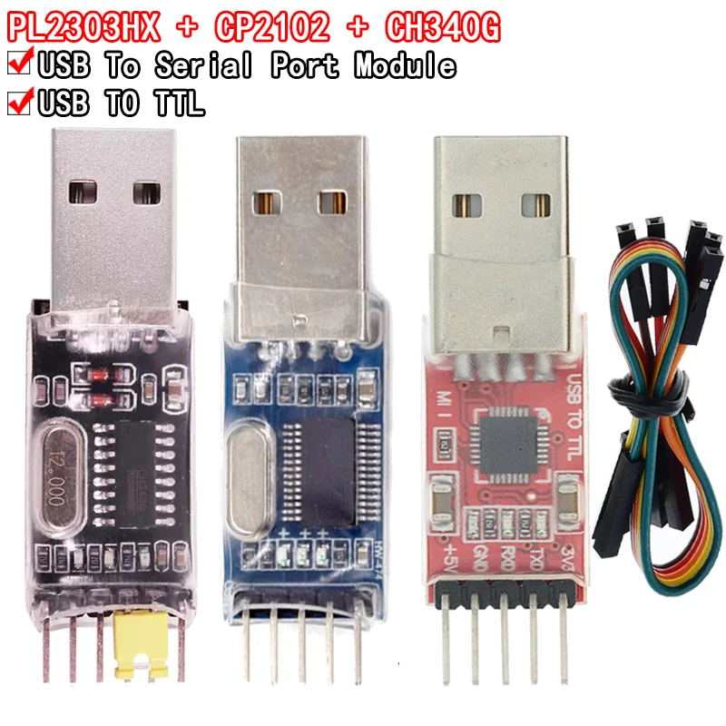 3pcs/lot =1pcs Pl2303hx+1pcs Cp2102+1pcs Ch340g Usb To Ttl For Arduino ...