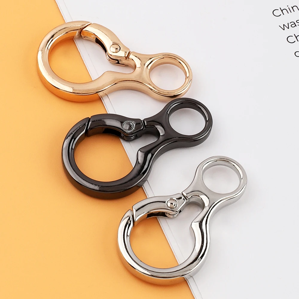 5Pcs-Metal-8-Ring-Spring-Clasps-Open-Round-Carabiner-Keychain-Bag-Clips ...