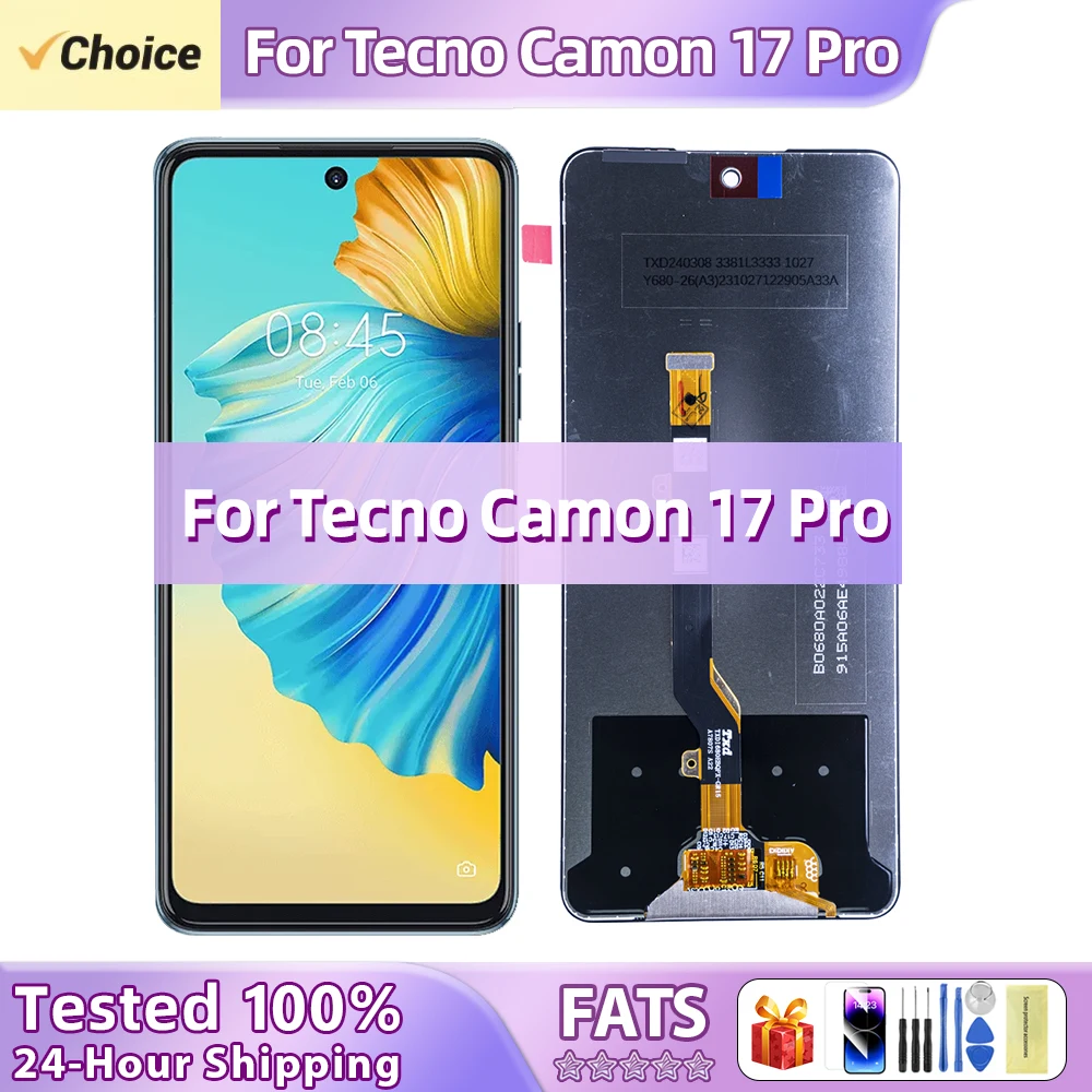 Tested-LCD-6-8-For-Tecno-Camon-17-Pro-17Pro-CG8-CG8h-LCD-Display-Touch ...