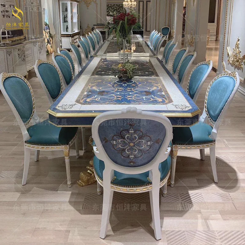 Italian-shell-encrusted-dining-table-and-chair-set-French-luxury-solid ...