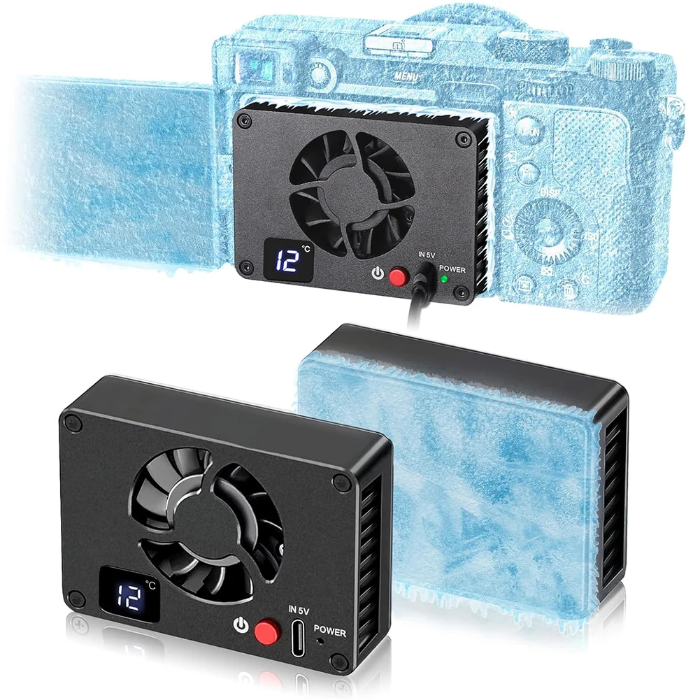 Camera-Cooler-Quiet-Semiconductor-Radiator-Live-Broadcast-Cooling-Fan ...