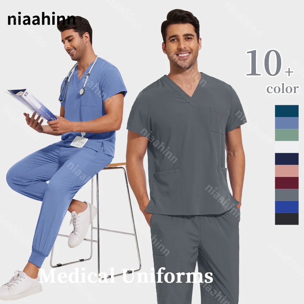 Nurse-Accessories-Men-Scrubs-Sets-Medical-Uniforms-Pet-Grooming-Surgery ...