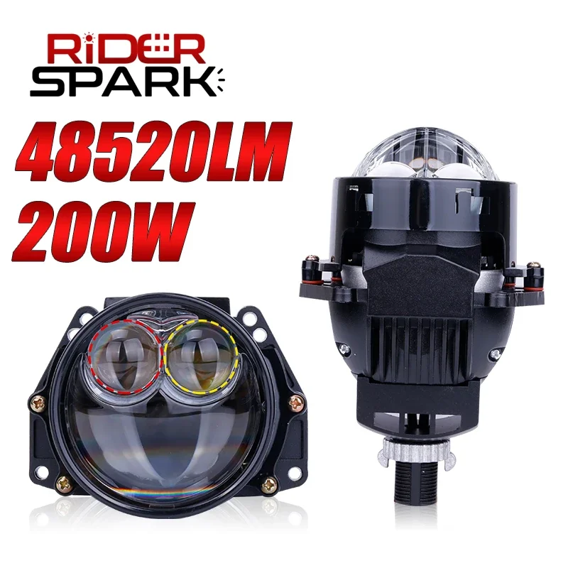 3-Inch-100W-6000K-Bi-LED-Projector-Lenses-Dual-Hyperboloid-Lens-For ...