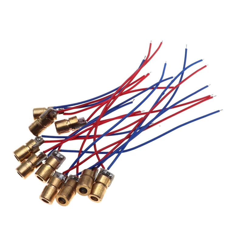 10PCS Adjustable Mini Laser Pointer Diode RED Dot Laser Diod Circuit 3V ...