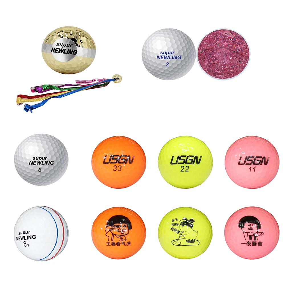Golf Ball 2 Layers 3 Layers Golf Game Match Ball Outdoor Practise Golf ...