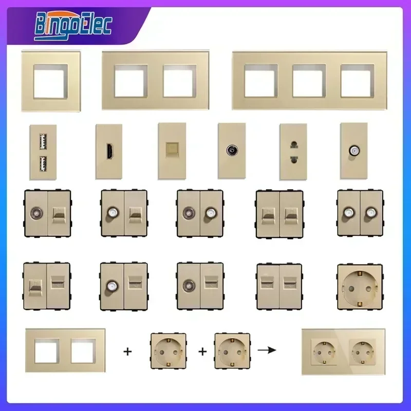 BINGOELEC-Socket-with-Glass-Light-Switches-Wall-Socket-Wifi-Sockets ...