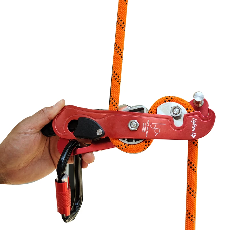 180kg-Professional-Rock-Climbing-Descender-Self-braking-Stop-Rope-Clamp ...
