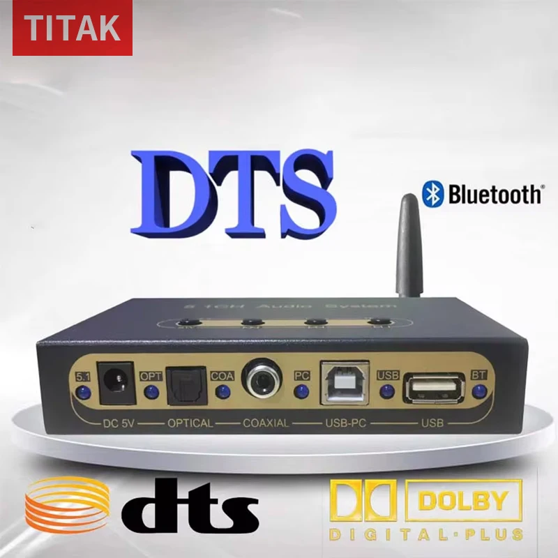 DTS-Dolby-Surround-5-1-CH-DAC-Audio-Decoder-Stereo-U-Disk-Bluetooth-5-0 ...
