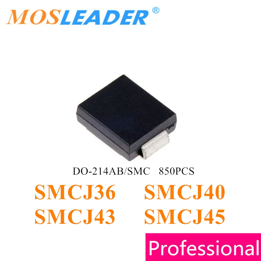 Mosleder 850 piezas SMC DO214AB SMCJ36 SMCJ40 SMCJ43 SMCJ45 SMCJ36A ...