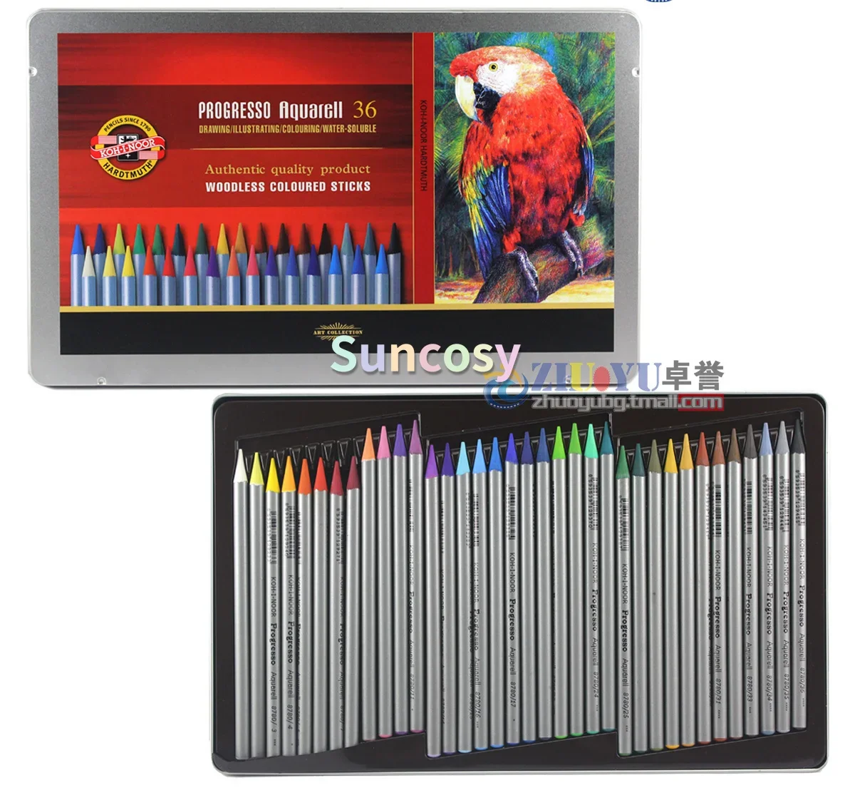 Koh-I-Noor Hardtmuth Progresso Aquarell,Set of Woodless Aquarell ...
