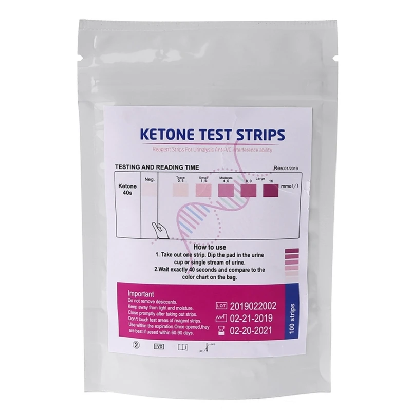 Bandelettes-de-Test-100-pi-ces-URS-1K-Tests-de-r-actif-de-Ketone ...