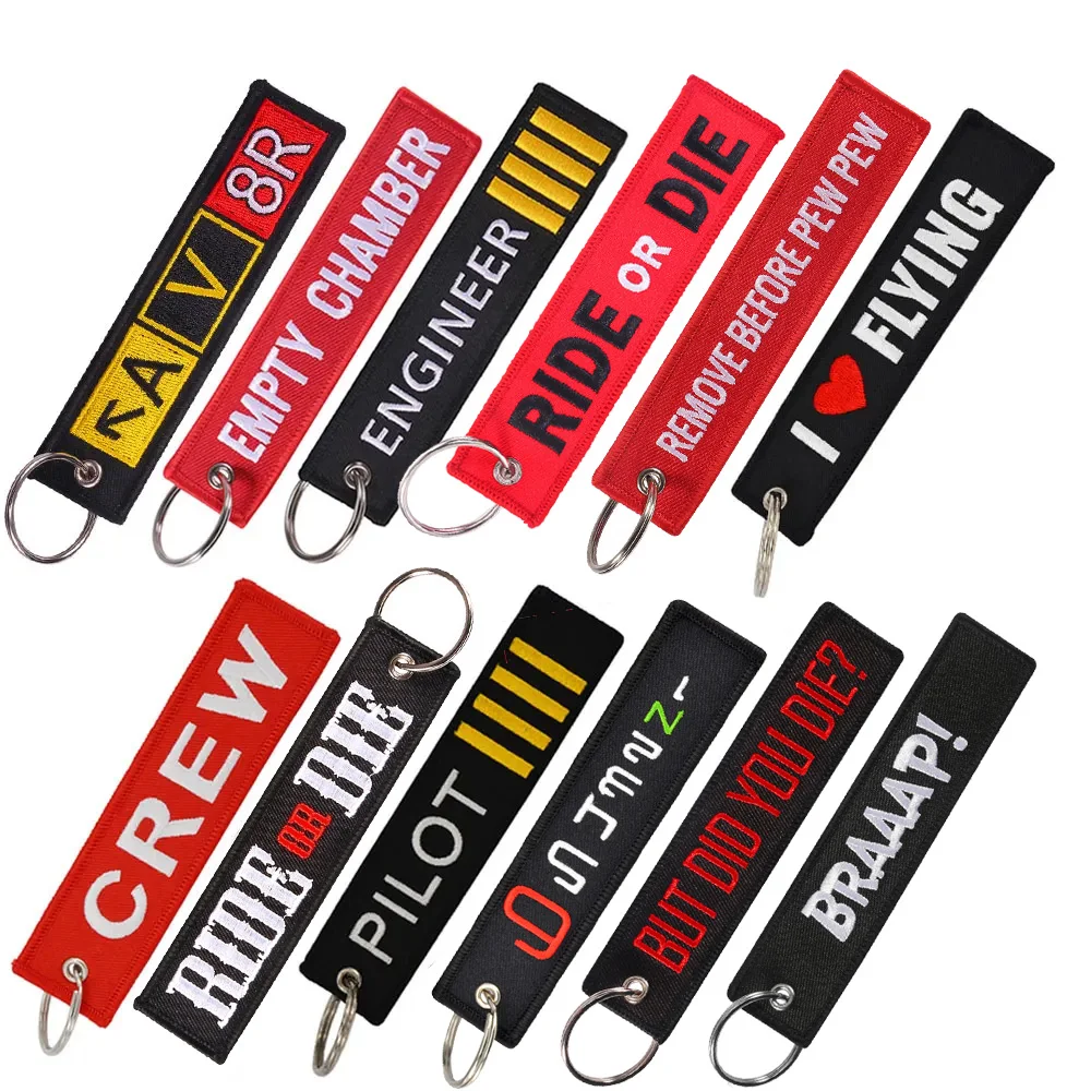 1 PC Remove Before Flight Keychain for Motorcycle Key Chain for Men ...