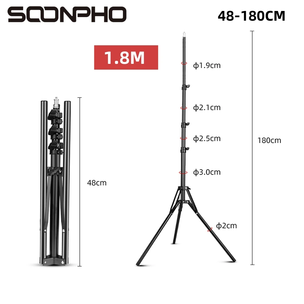 1-8m-Aluminum-Foldable-Digital-Camera-Camcorder-Light-Stand-for ...